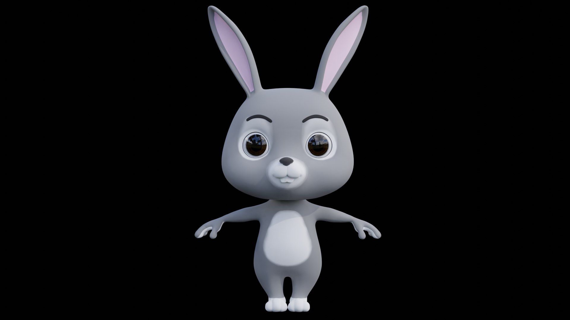 3D Cartoon Rabbit Model - TurboSquid 1871896