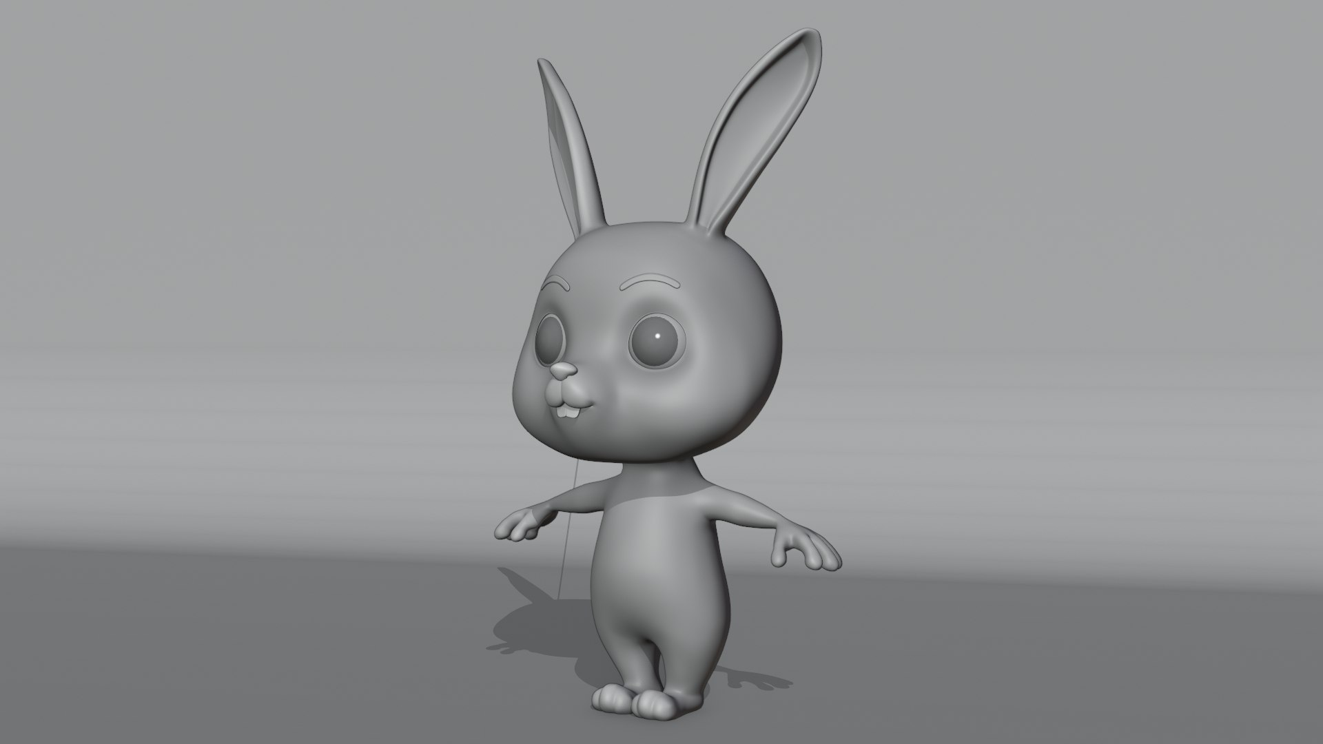 3D Cartoon Rabbit Model - TurboSquid 1871896