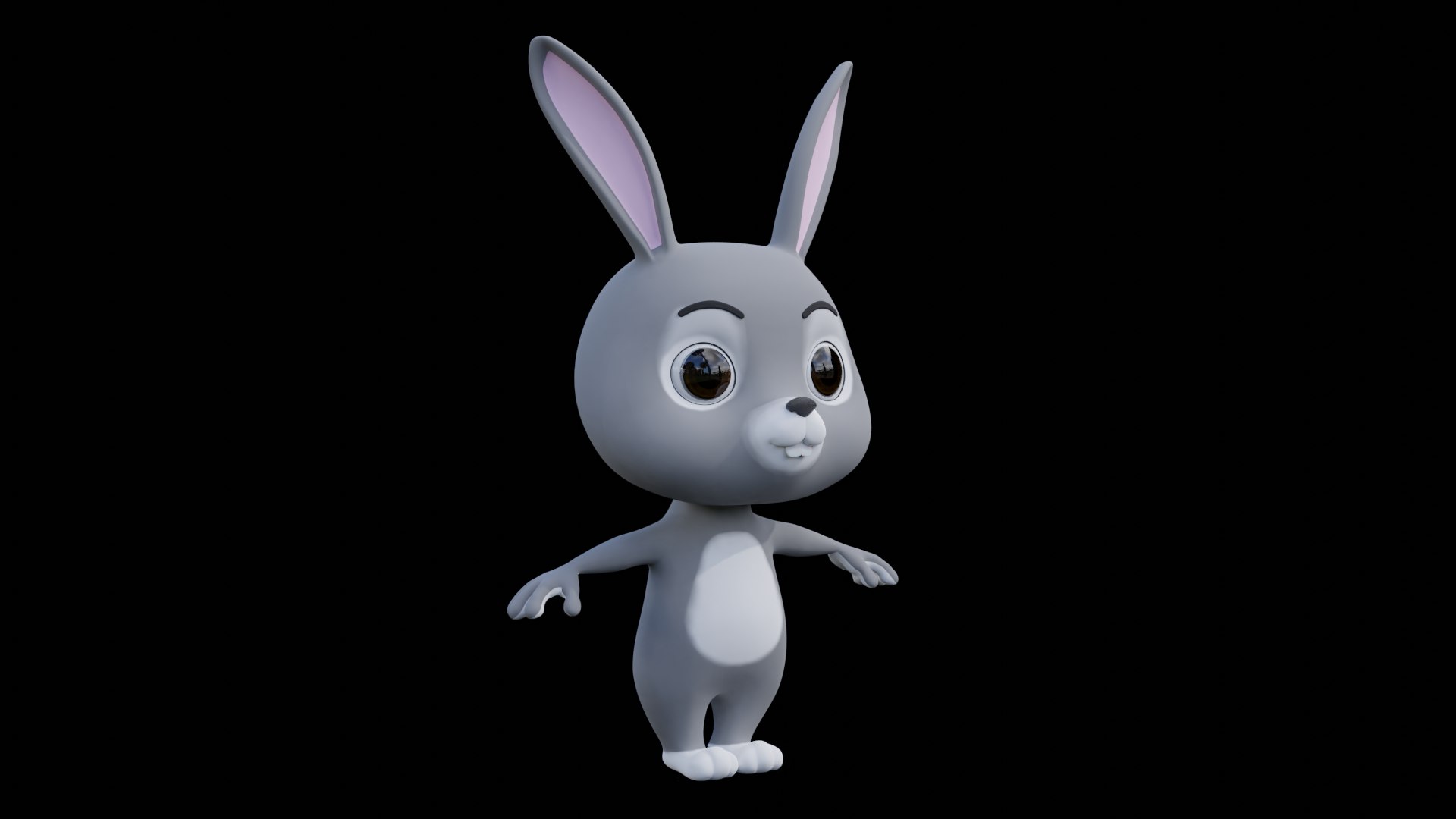 3D Cartoon Rabbit Model - TurboSquid 1871896