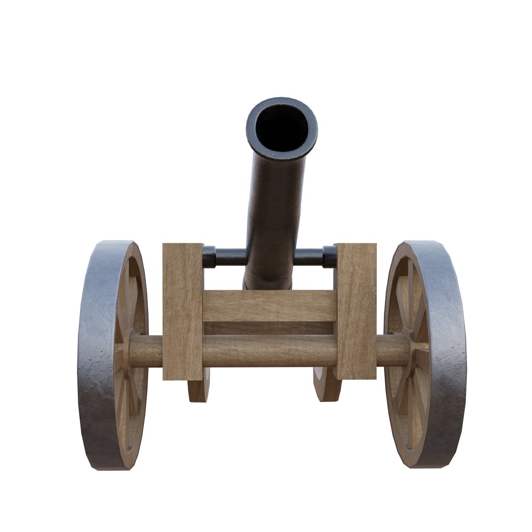 Small Cannon Model - TurboSquid 2343969