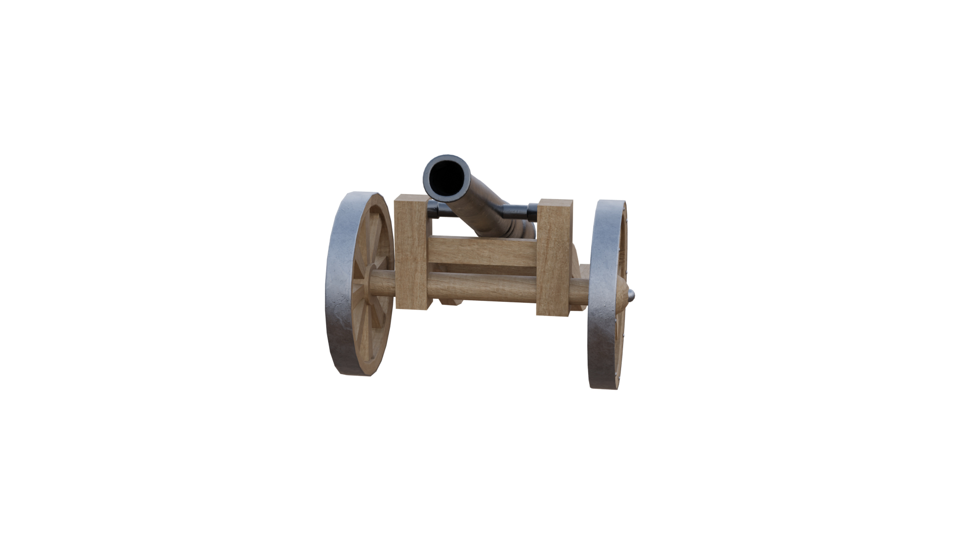 Small Cannon Model - TurboSquid 2343969