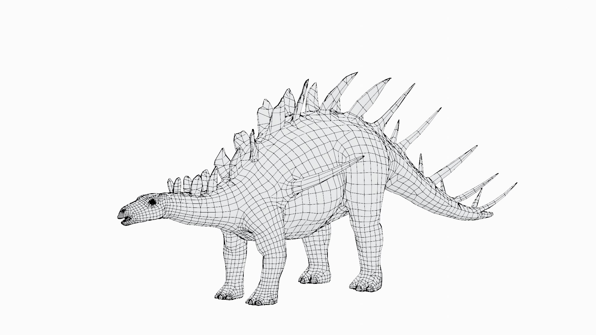 3D Kentrosaurus Basemesh Low Poly - TurboSquid 2107914