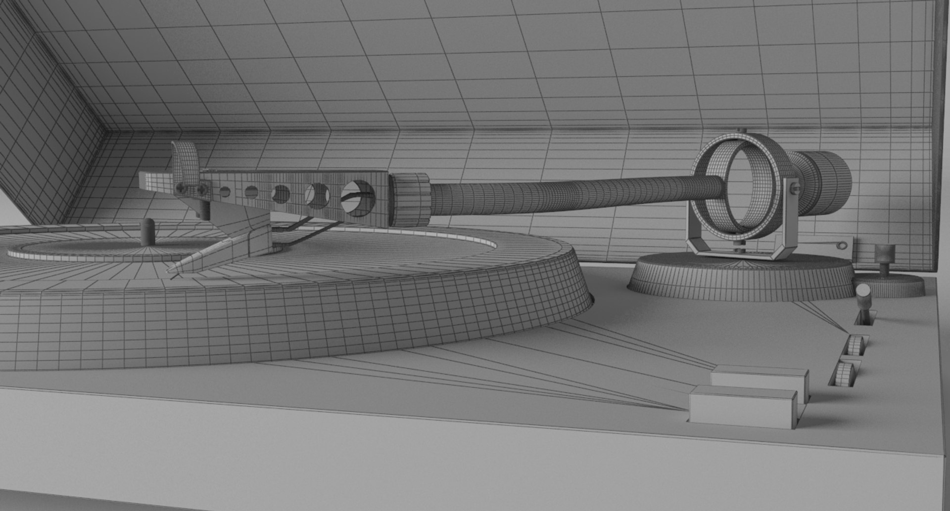 3D Model Vintage Vinyl Record Player - TurboSquid 1269922