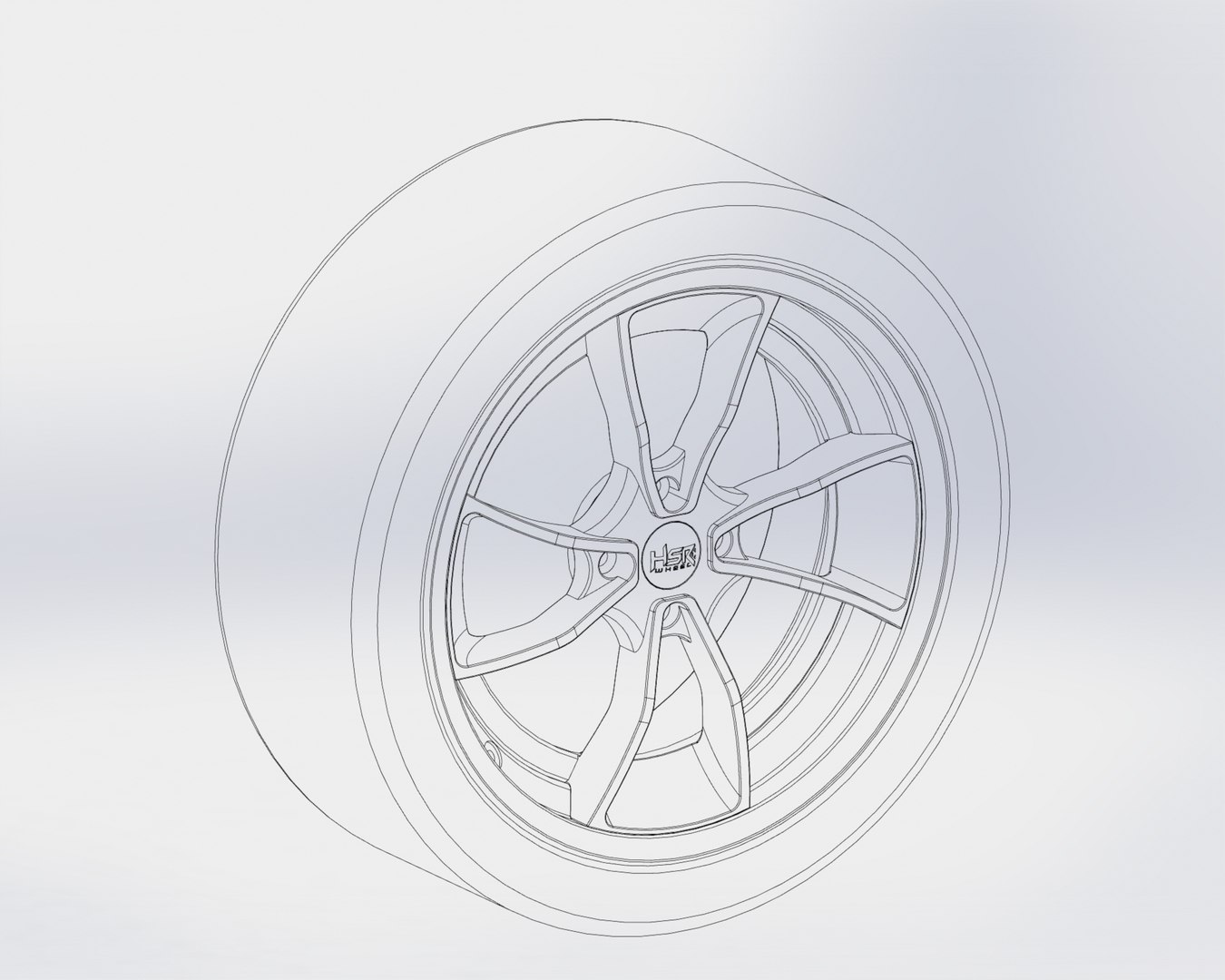 Solidworks Wheel R18x8 3D Model - TurboSquid 1712734