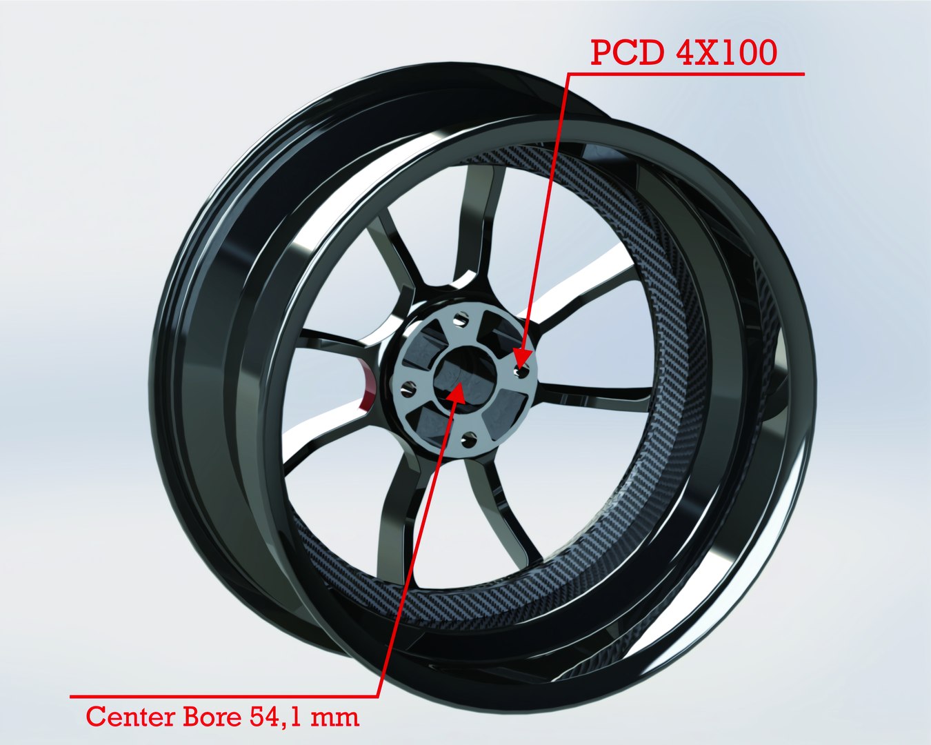 Solidworks Wheel R18x8 3D Model - TurboSquid 1712734