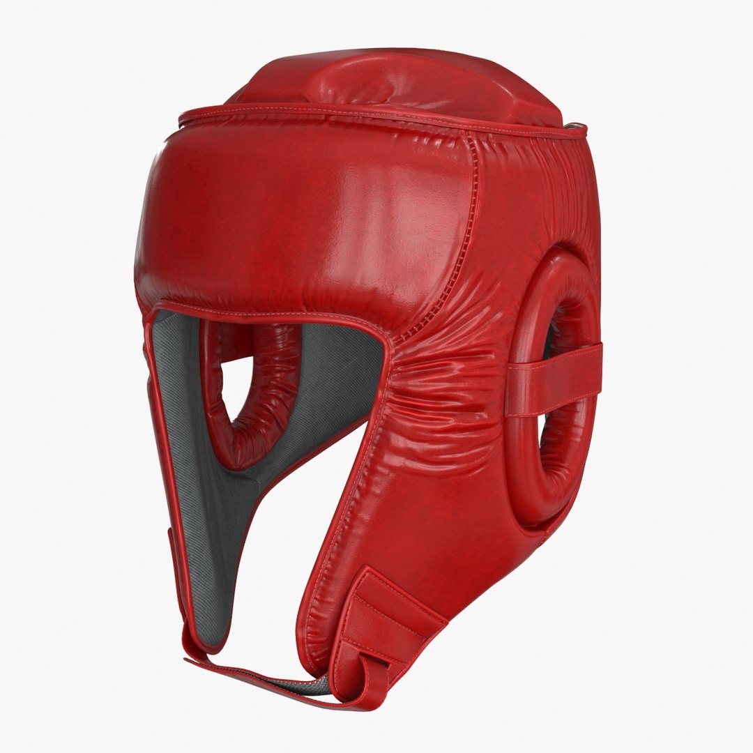 3D Boxing Training Helmet Red Model - TurboSquid 1878071