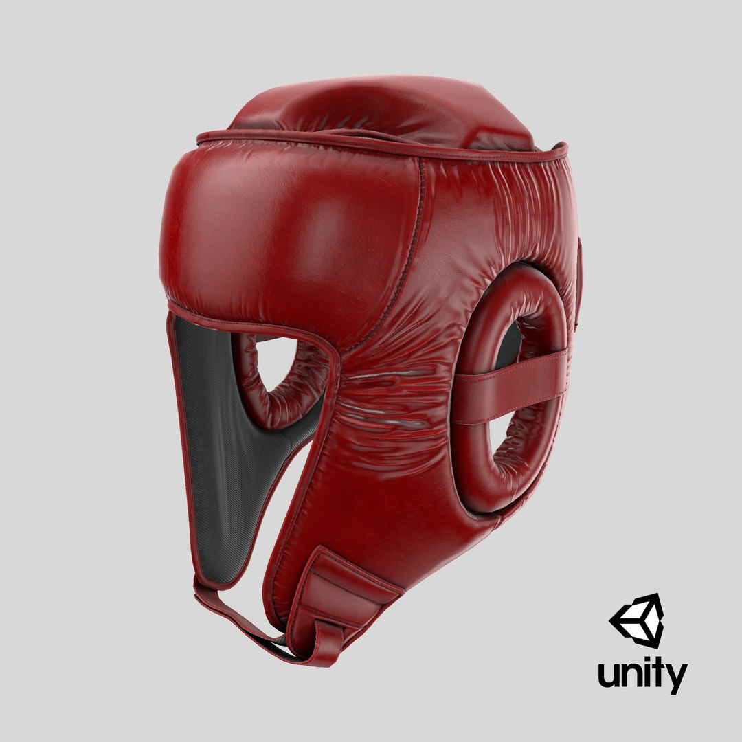 3D Boxing Training Helmet Red Model - TurboSquid 1878071