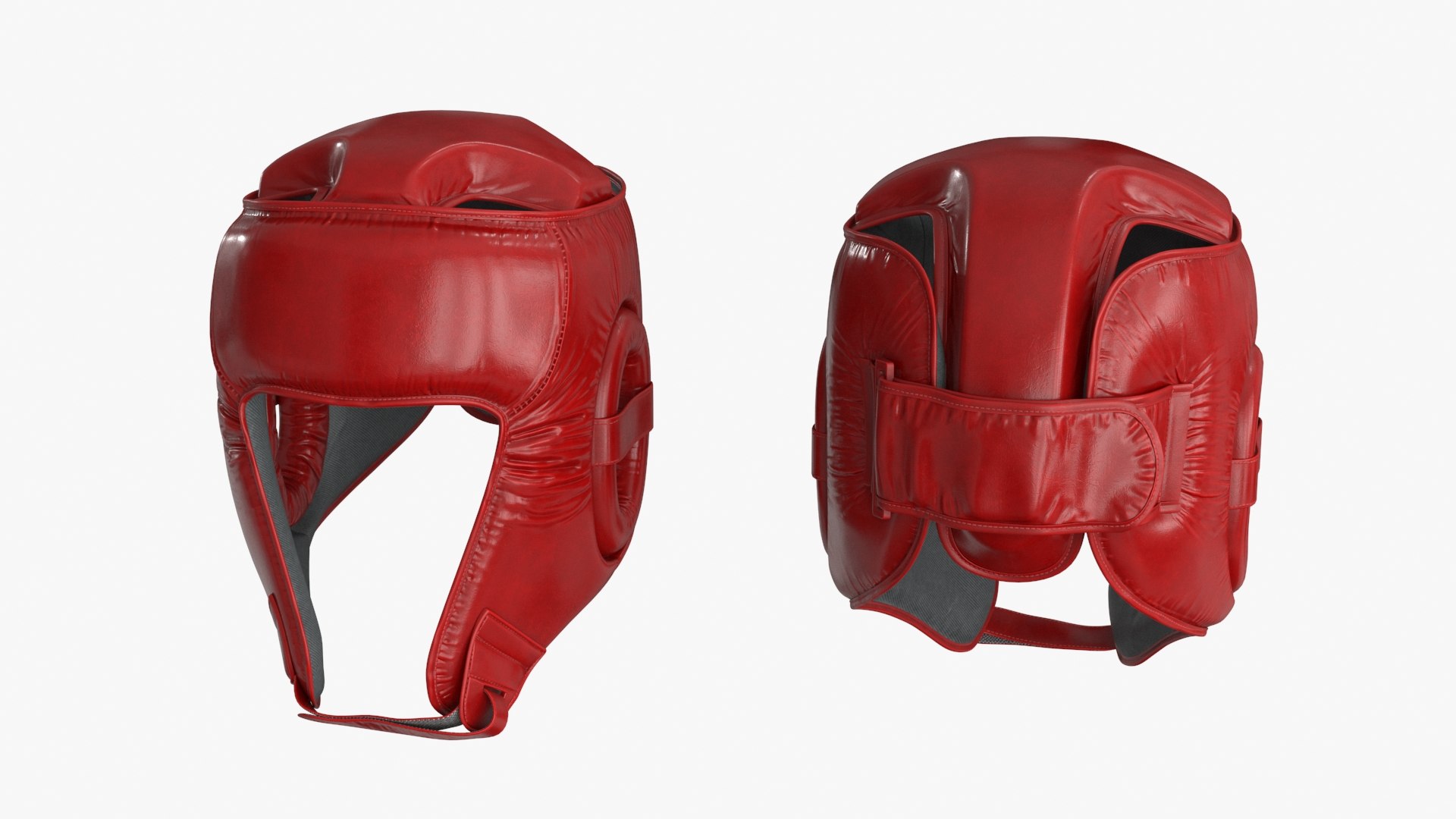 3D Boxing Training Helmet Red Model - TurboSquid 1878071