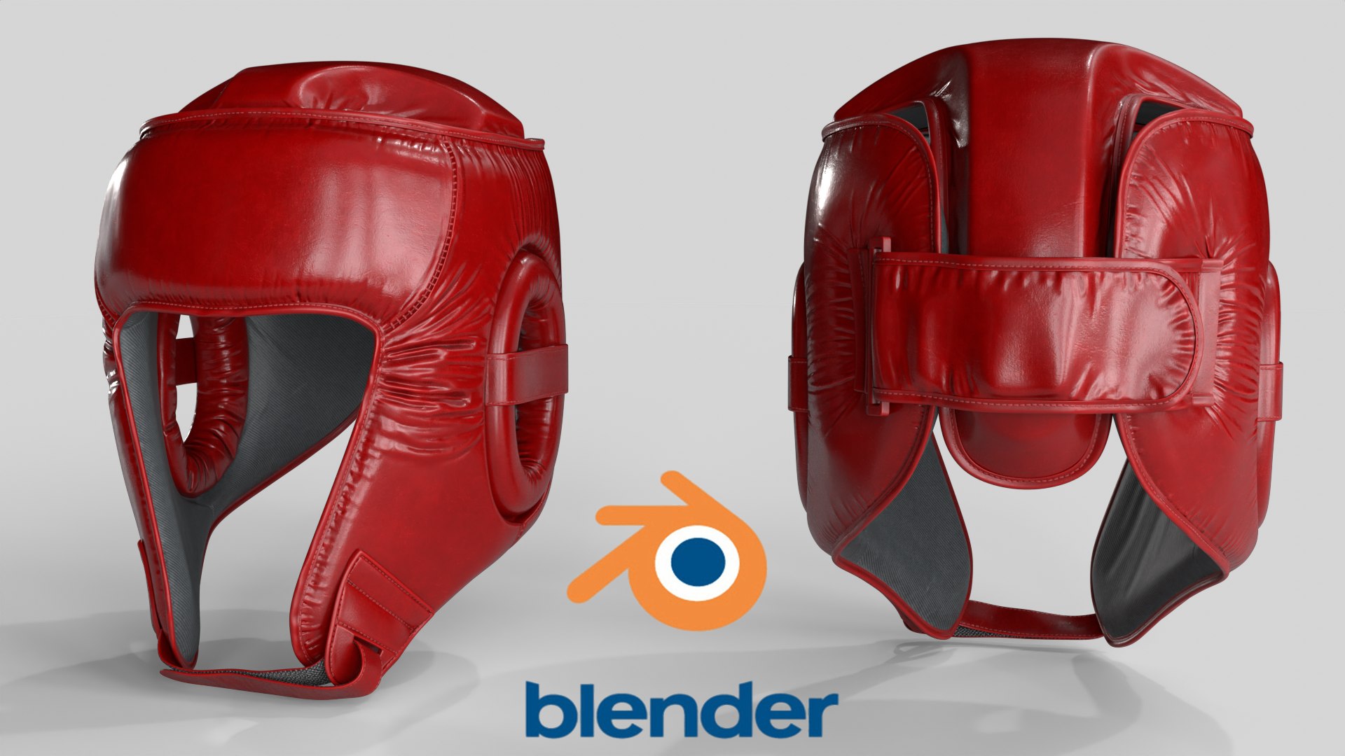 3D Boxing Training Helmet Red Model - TurboSquid 1878071