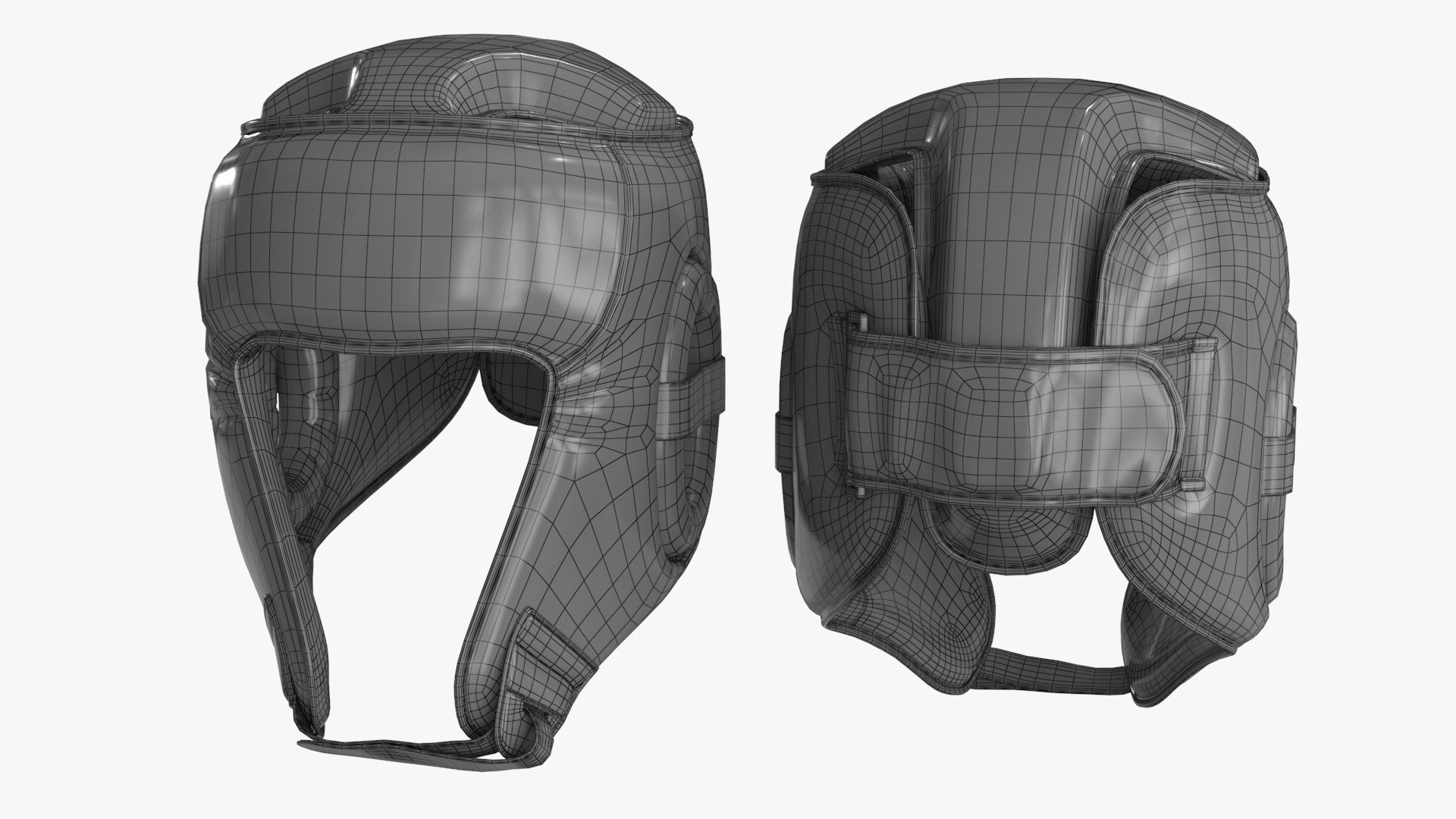 3D Boxing Training Helmet Red Model - TurboSquid 1878071