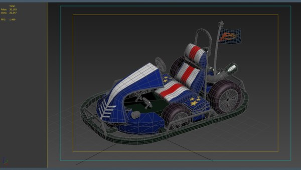 3D carStandart Iggy Kart Assets Super - TurboSquid 1863539
