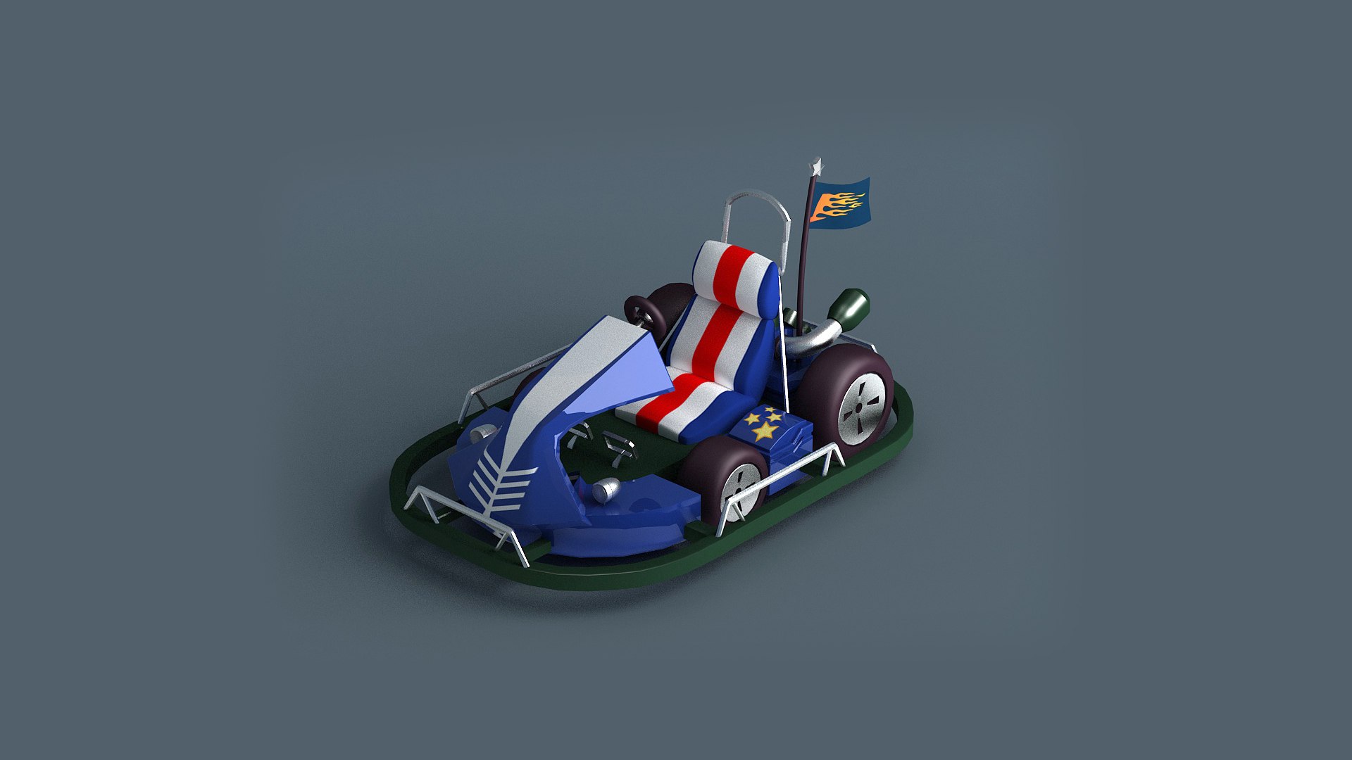 3D carStandart Iggy Kart Assets Super - TurboSquid 1863539