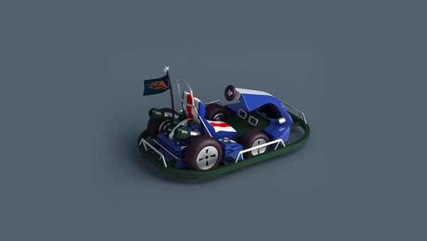 3D carStandart Iggy Kart Assets Super - TurboSquid 1863539