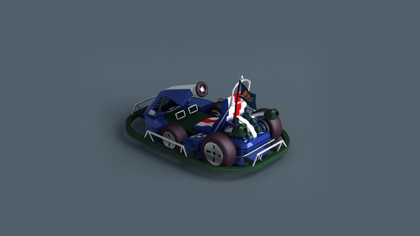 3D carStandart Iggy Kart Assets Super - TurboSquid 1863539