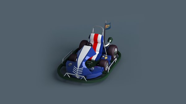 3D carStandart Iggy Kart Assets Super - TurboSquid 1863539