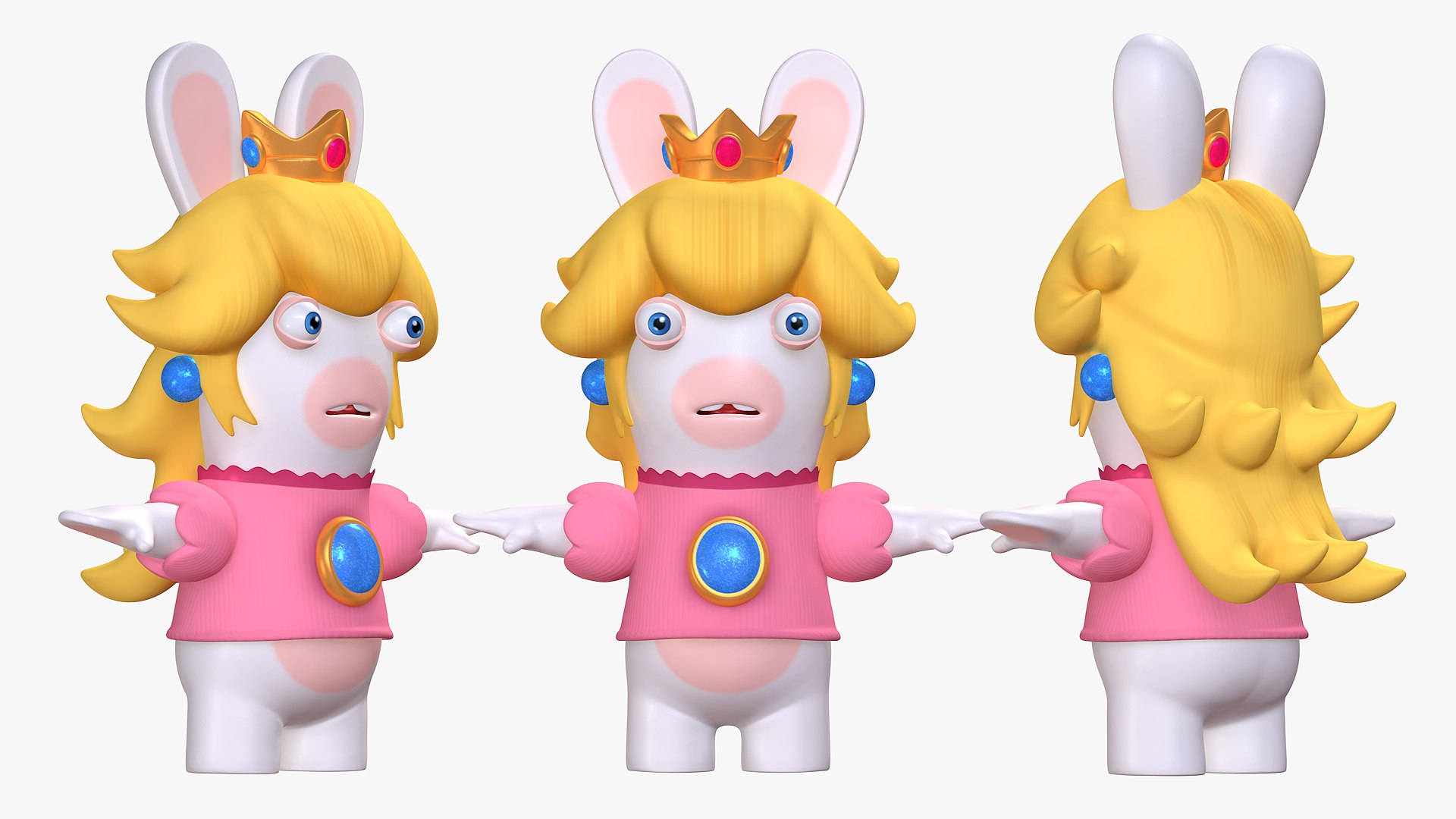 Rabbid Peach Super Mario Sparks Of Hope 8K 3D Model - TurboSquid 1770386