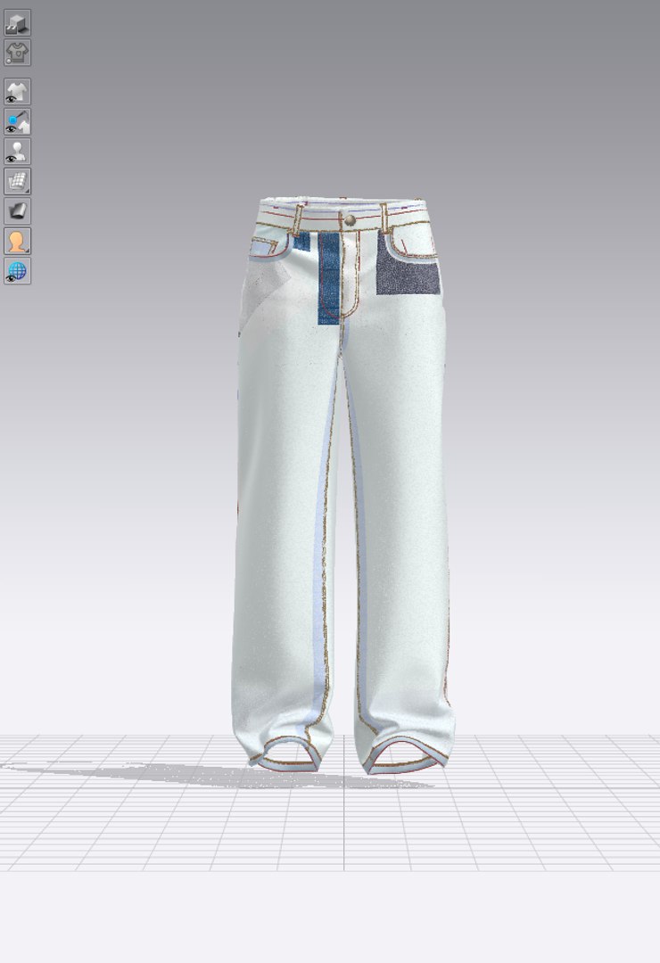 Female Denim Jean Model - TurboSquid 2180169