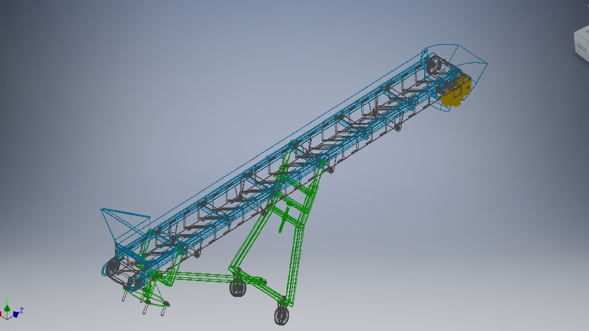 Belt Conveyor systems 3D model - TurboSquid 2138744