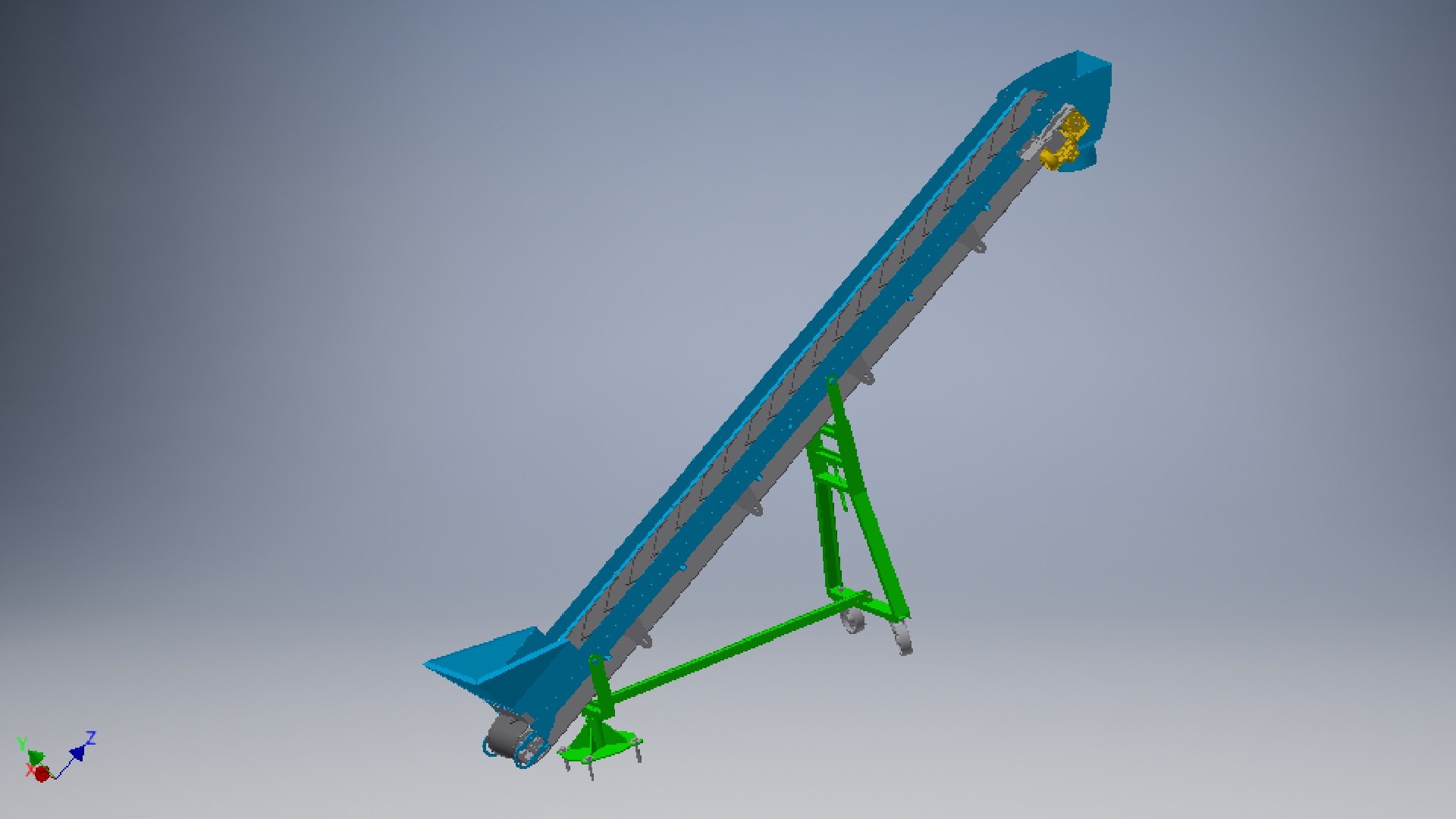 Belt Conveyor systems 3D model - TurboSquid 2138744