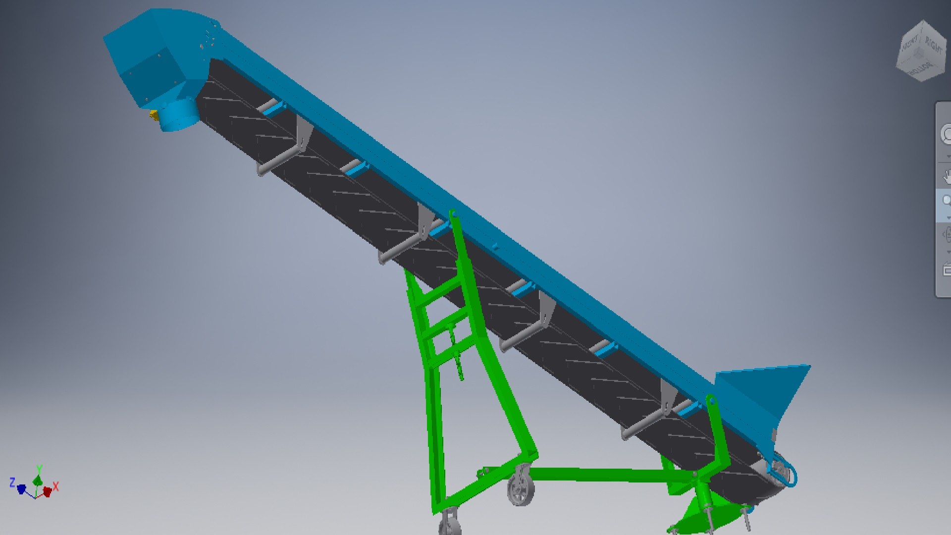 Belt Conveyor systems 3D model - TurboSquid 2138744