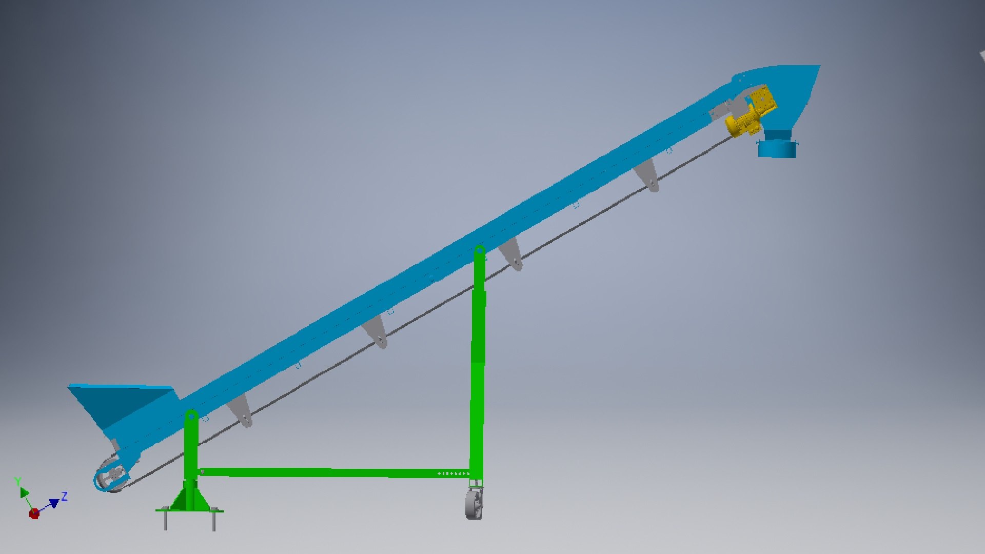 Belt Conveyor systems 3D model - TurboSquid 2138744