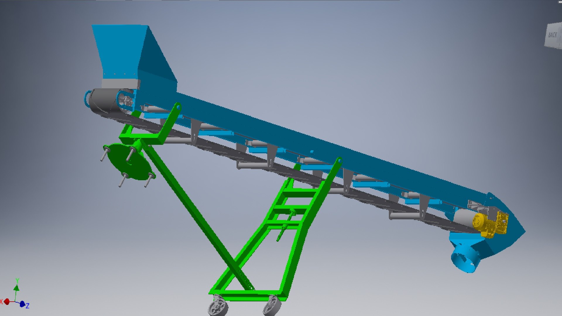 Belt Conveyor systems 3D model - TurboSquid 2138744