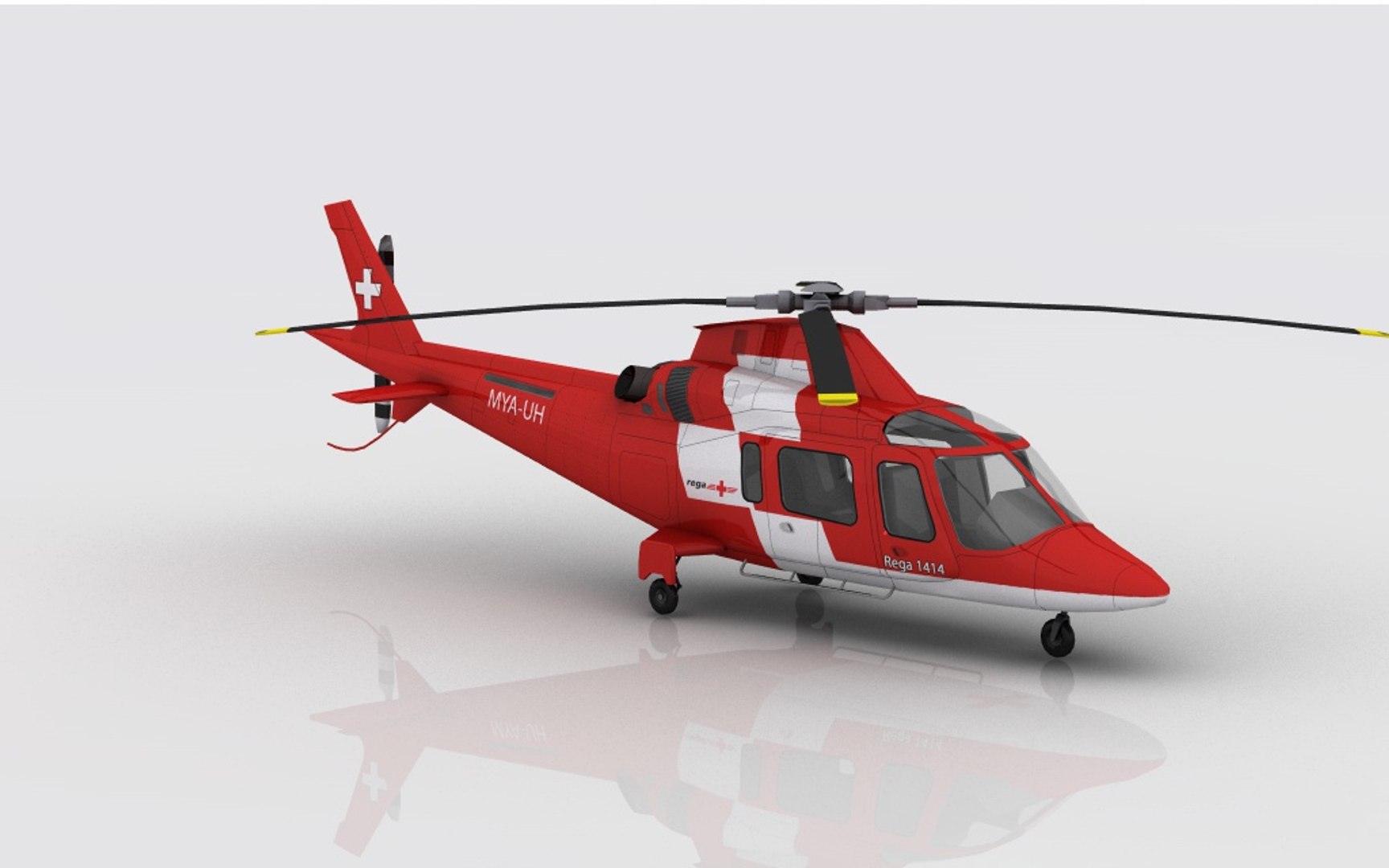 3D Aw 109 Emergency Model - TurboSquid 1220412