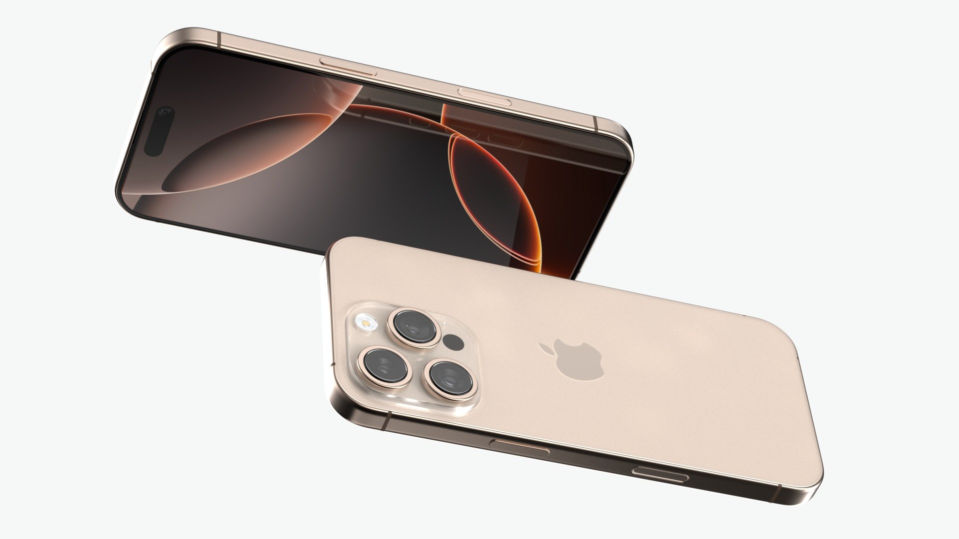 3D Apple IPhone 16 Pro Desert Titanium Model - TurboSquid 2281005