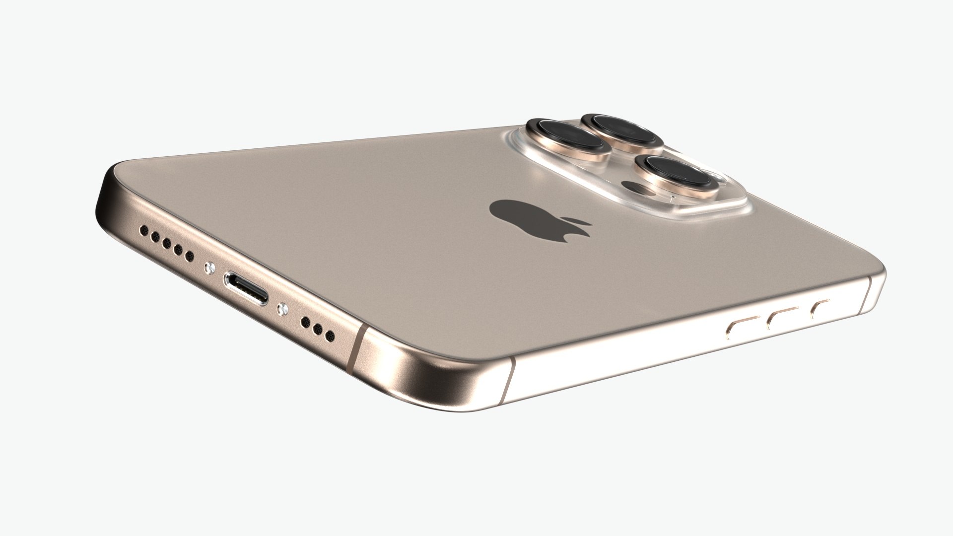 3D Apple IPhone 16 Pro Desert Titanium Model - TurboSquid 2281005
