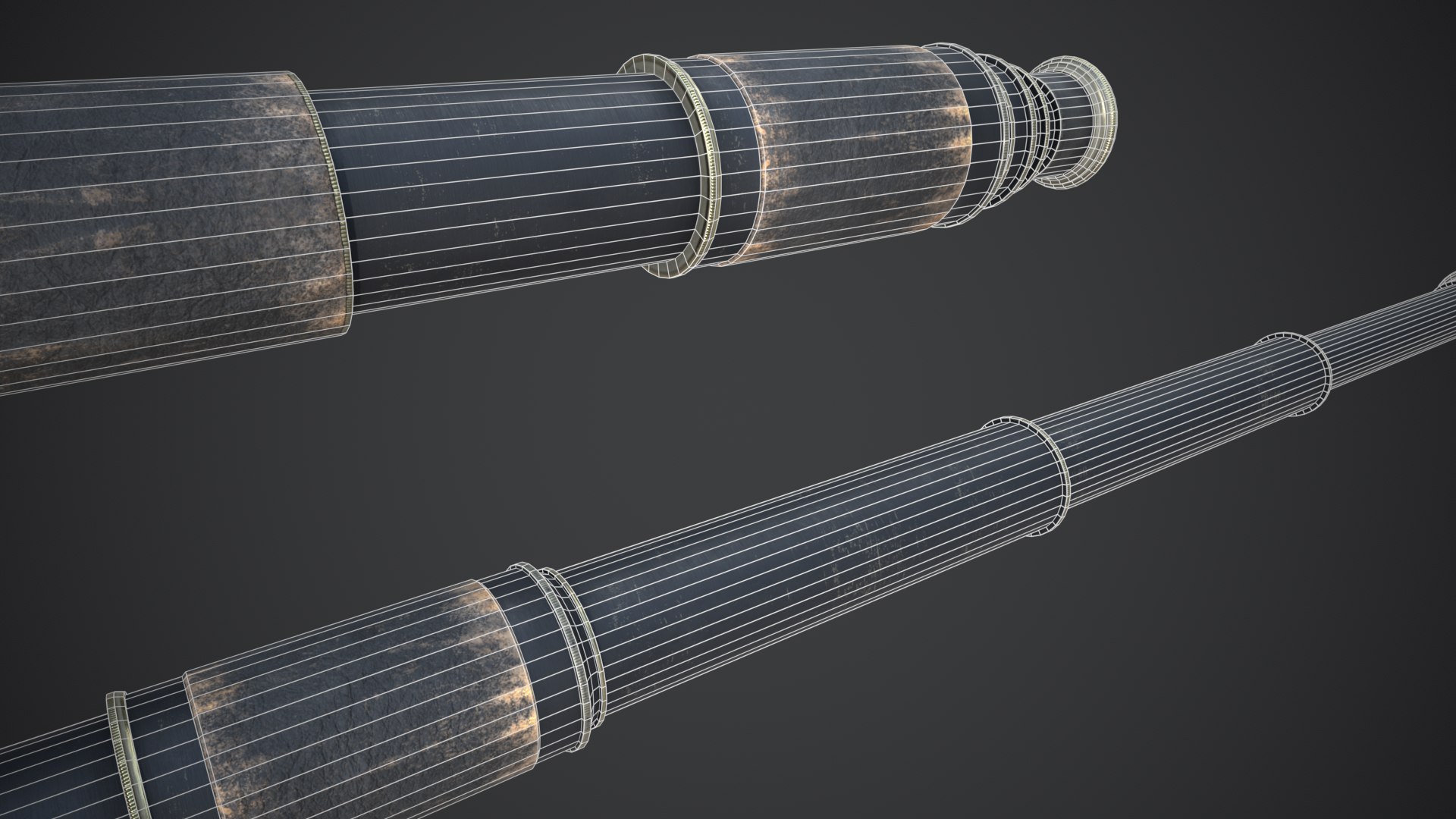 3D Medieval Spy Glass model - TurboSquid 2131733