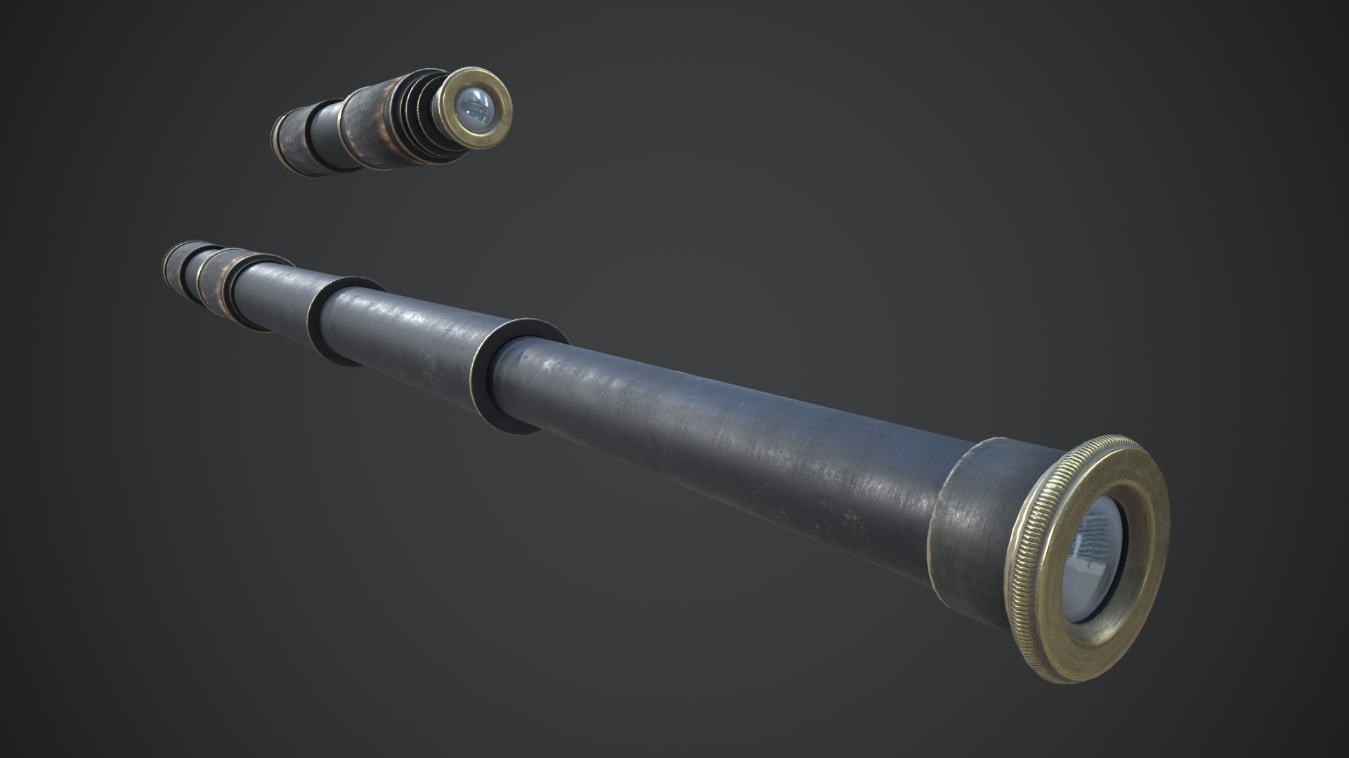 3D Medieval Spy Glass model - TurboSquid 2131733