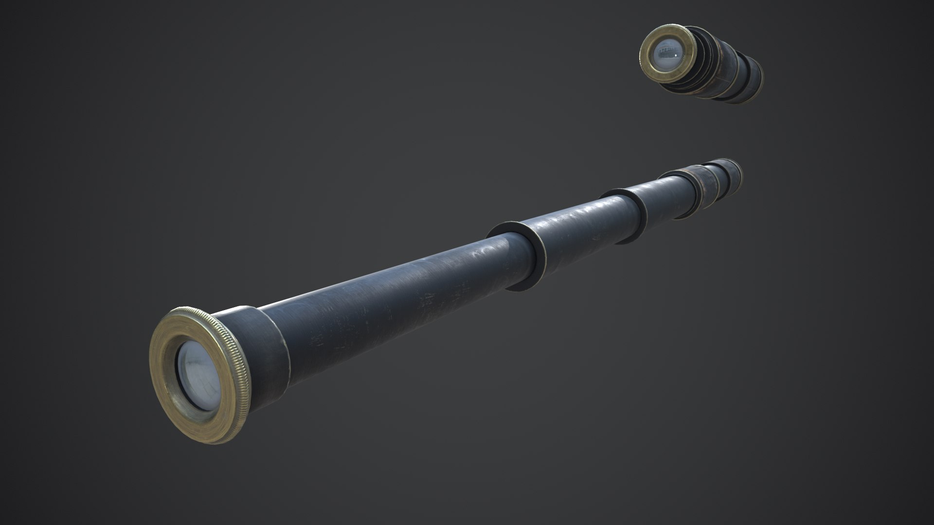 3D Medieval Spy Glass model - TurboSquid 2131733