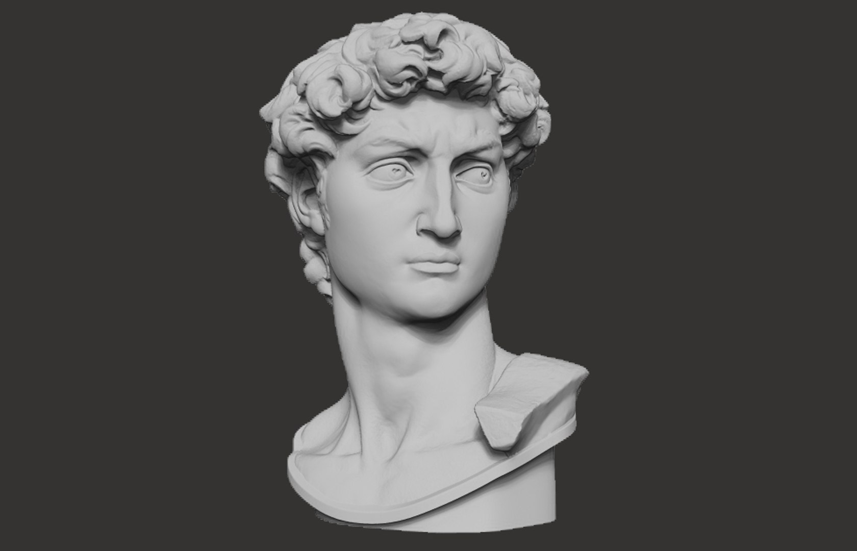 modelo 3d Cabeza del david - TurboSquid 1304773