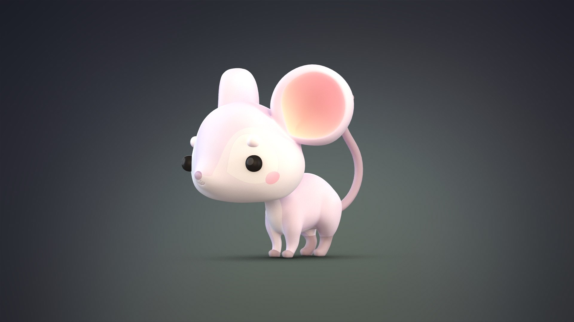 Cute cartoon mouse rat 3D - TurboSquid 1449474