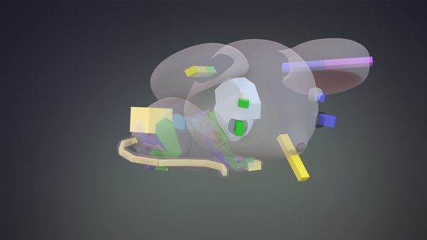 Cute cartoon mouse rat 3D - TurboSquid 1449474