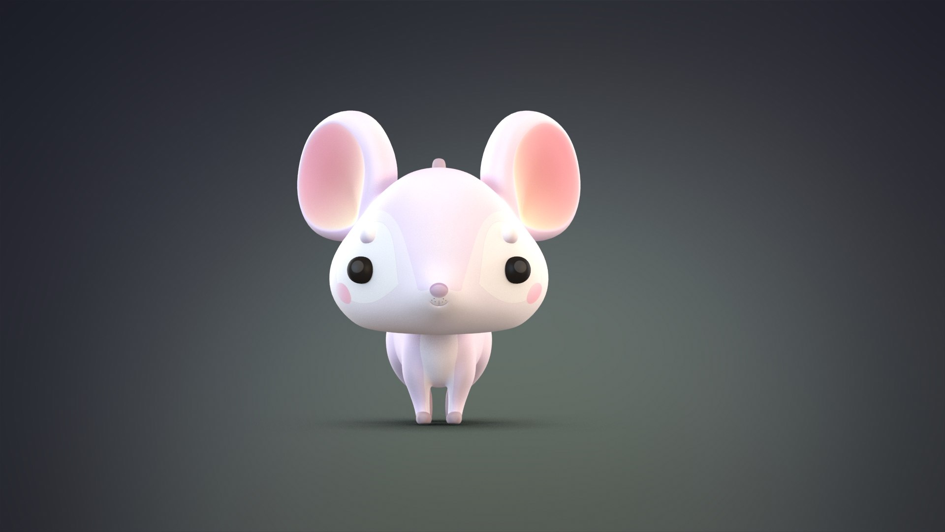 Cute cartoon mouse rat 3D - TurboSquid 1449474
