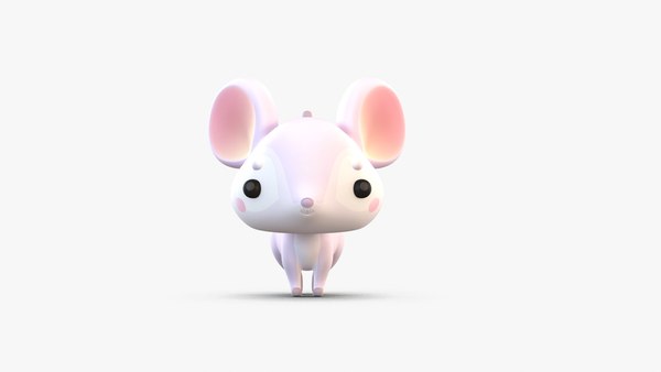 Cute cartoon mouse rat 3D - TurboSquid 1449474