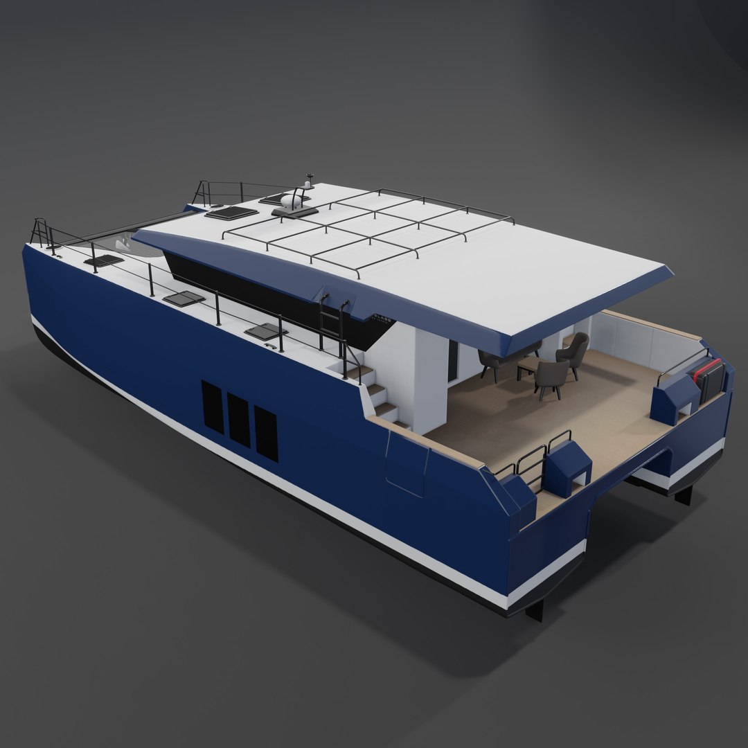 3D Archipelago 47 Catamaran Powercat - TurboSquid 2401202
