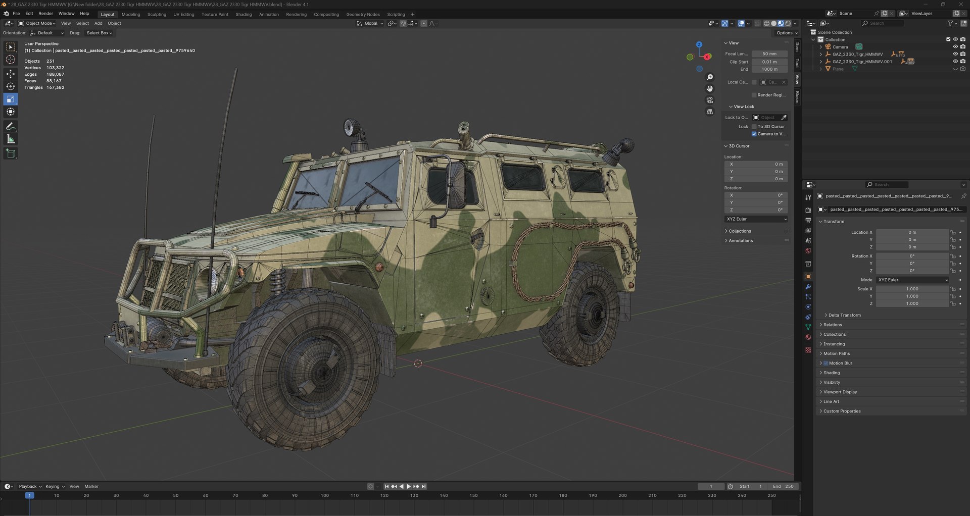 GAZ 2330 Tigr Russian Humvee 3D Model - TurboSquid 2262901