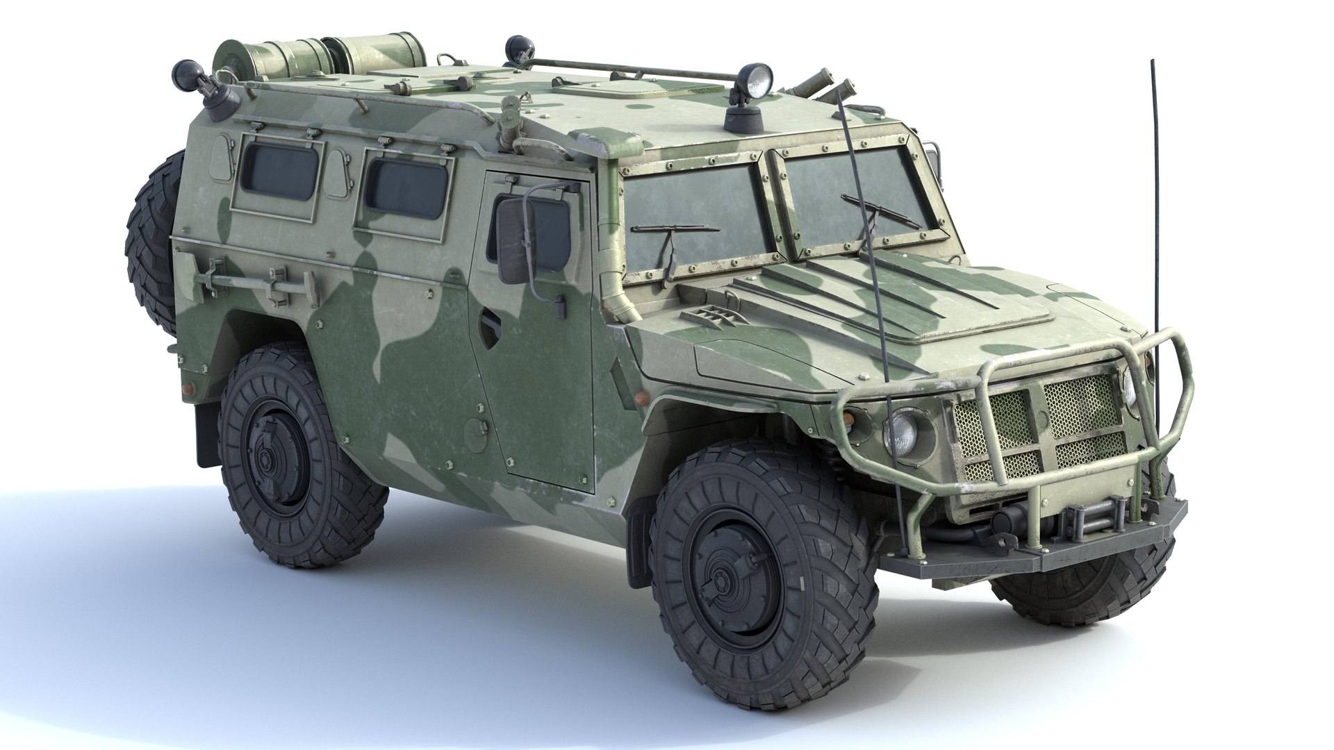 GAZ 2330 Tigr Russian Humvee 3D Model - TurboSquid 2262901