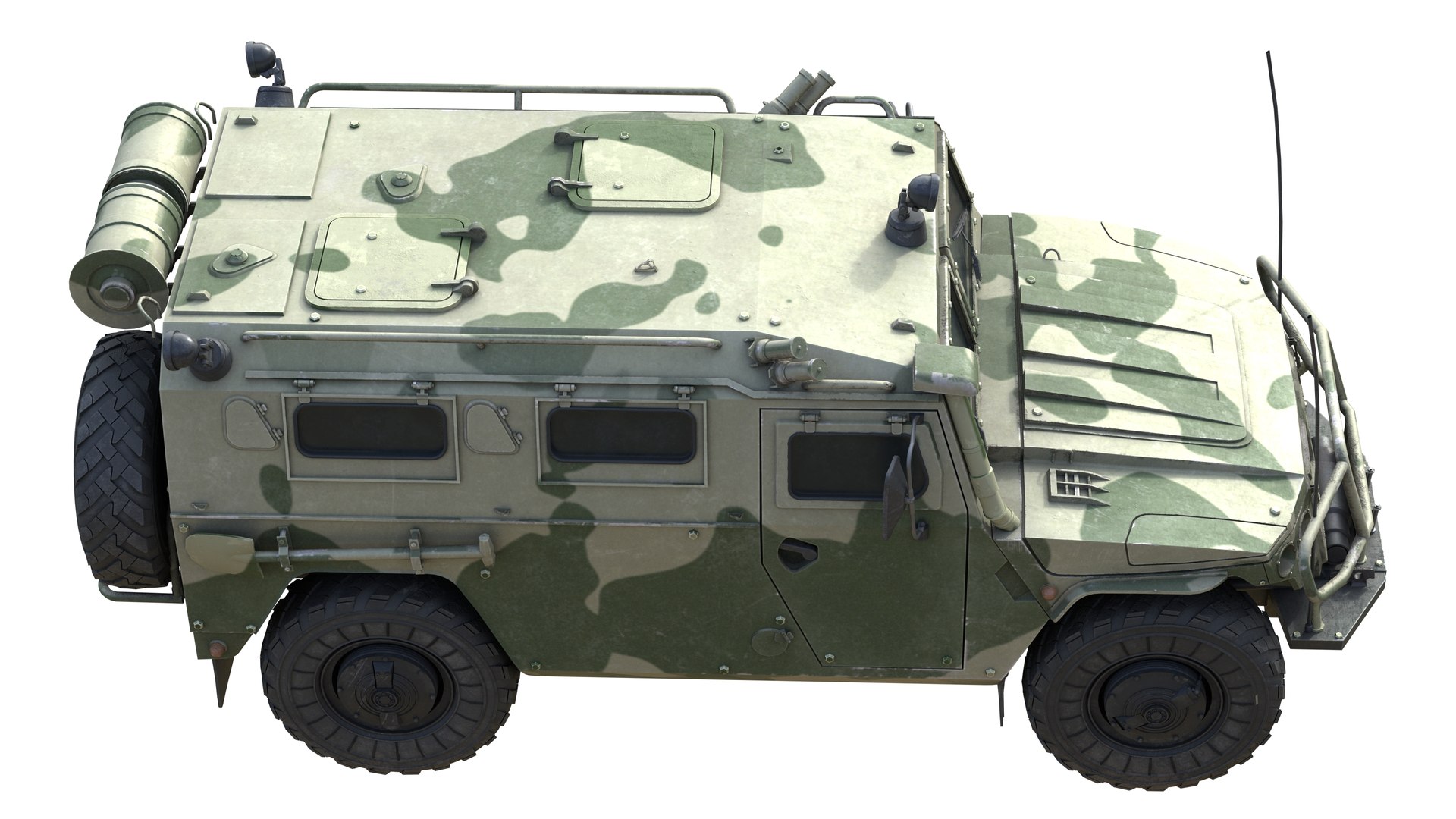 GAZ 2330 Tigr Russian Humvee 3D Model - TurboSquid 2262901