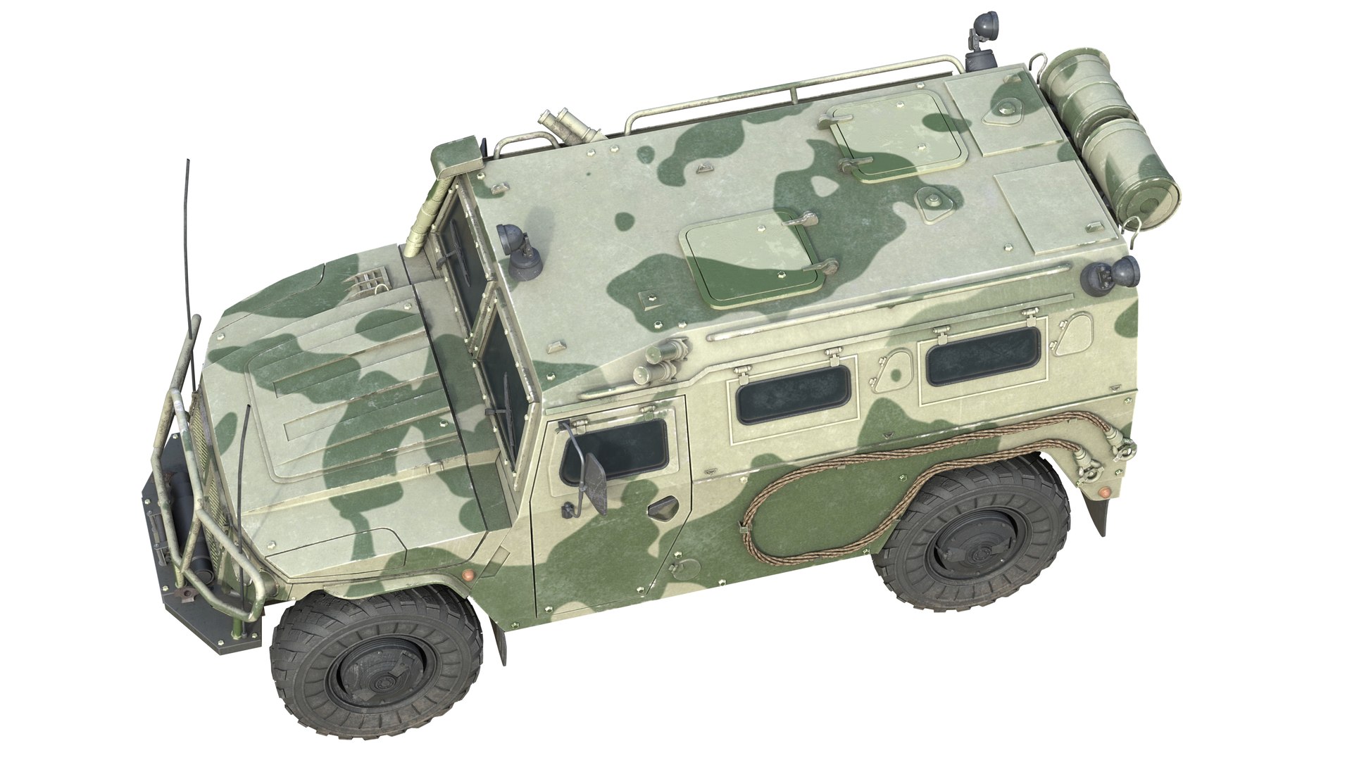 GAZ 2330 Tigr Russian Humvee 3D Model - TurboSquid 2262901