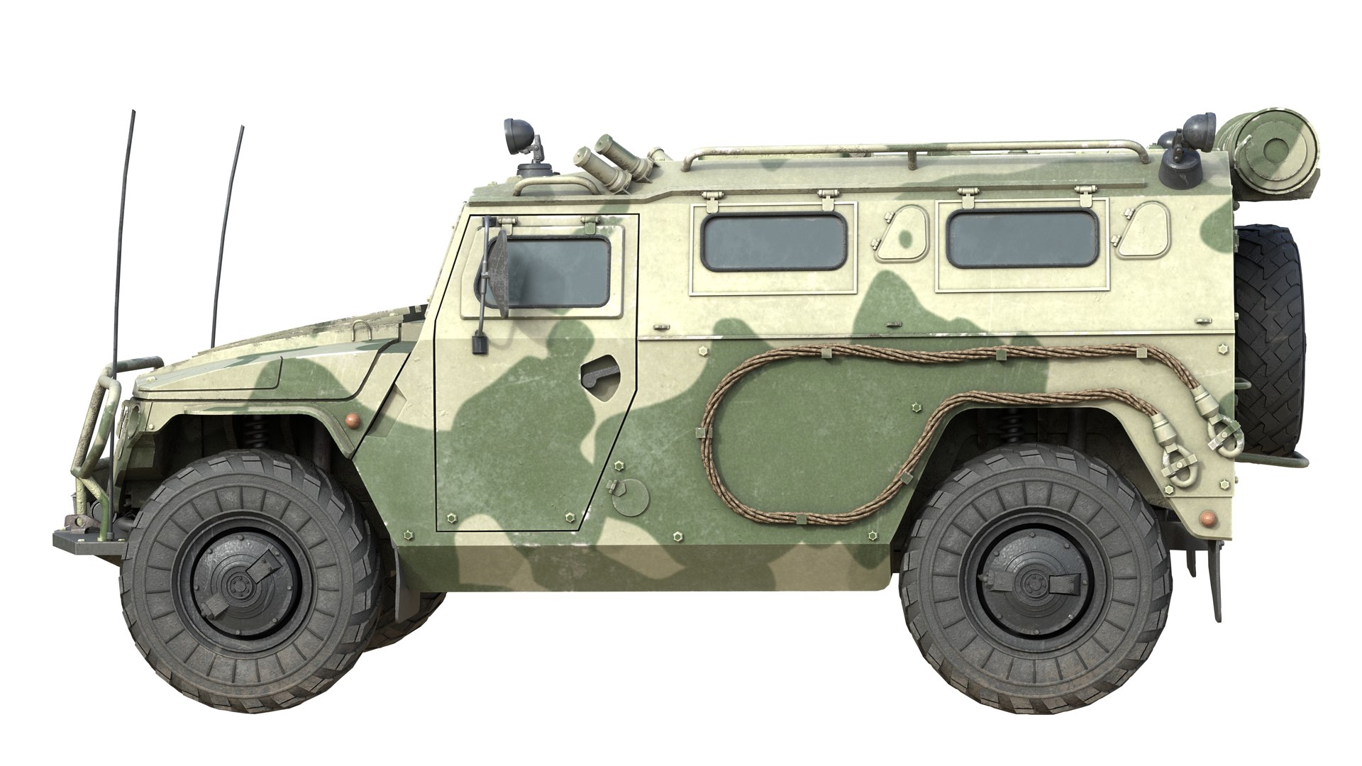 GAZ 2330 Tigr Russian Humvee 3D Model - TurboSquid 2262901