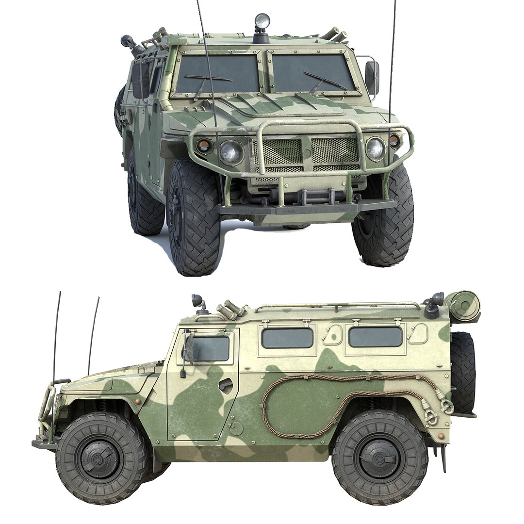 GAZ 2330 Tigr Russian Humvee 3D Model - TurboSquid 2262901