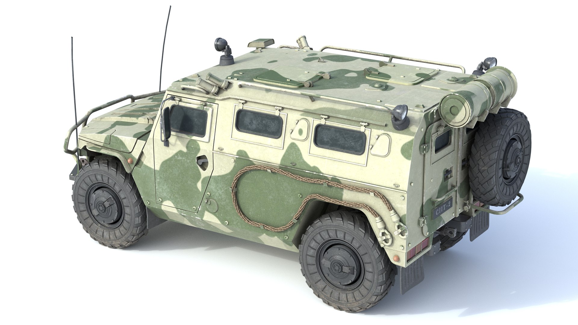 GAZ 2330 Tigr Russian Humvee 3D Model - TurboSquid 2262901