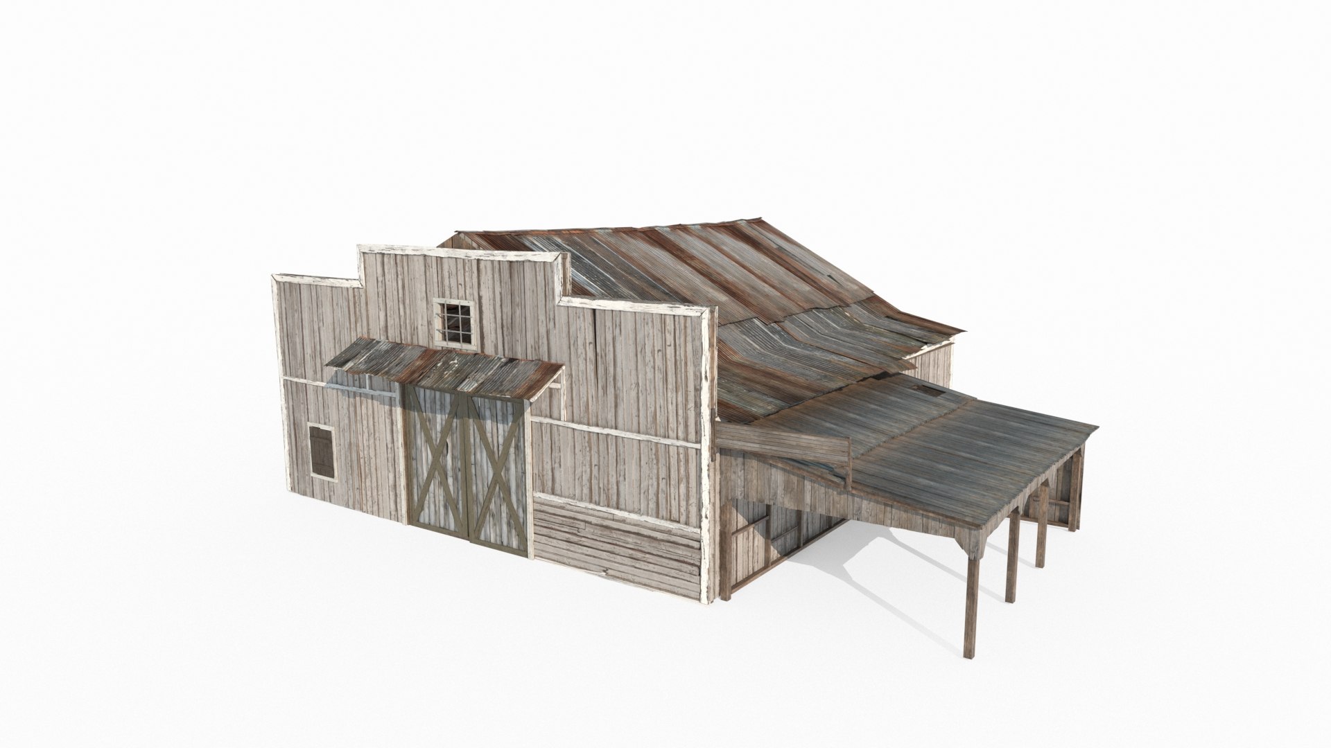 3D Modern Architecture Warehouse Stables - TurboSquid 2389261