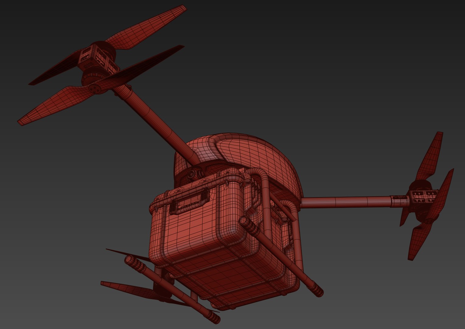 Medical Drone Tricopter 3D Model - TurboSquid 2513716