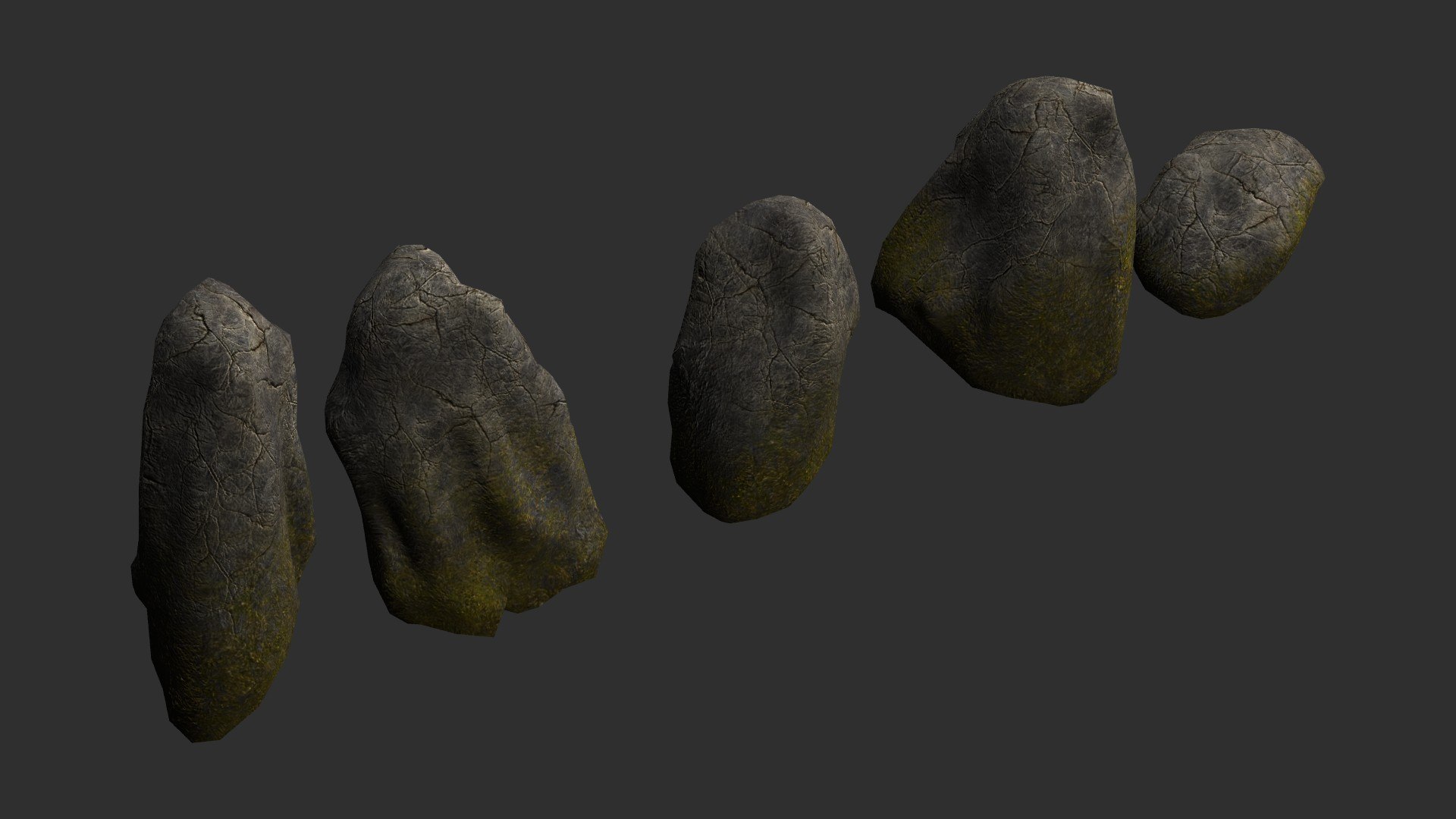 3D Rock Set 03 - Cracks 2 - TurboSquid 1937933