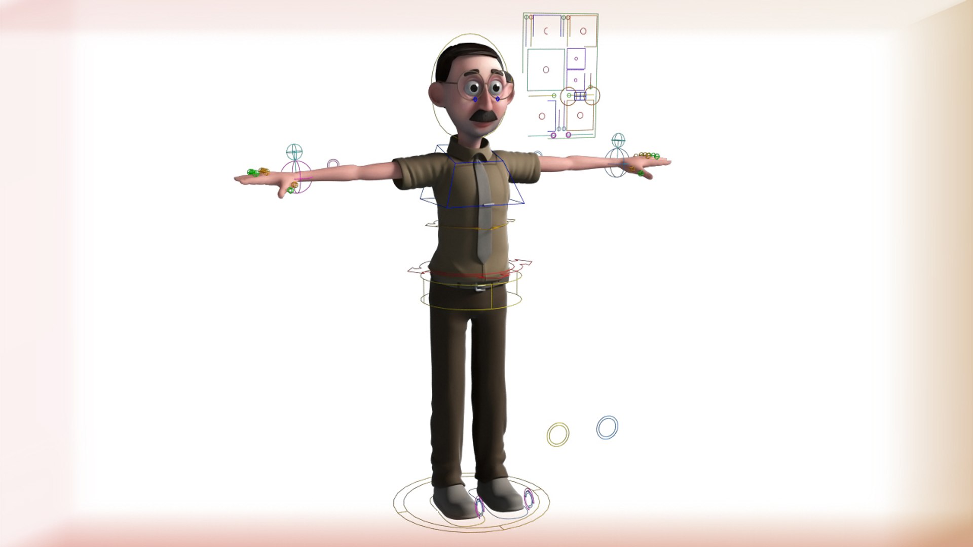 3D Cartoon Teacher Rigged - TurboSquid 1313563