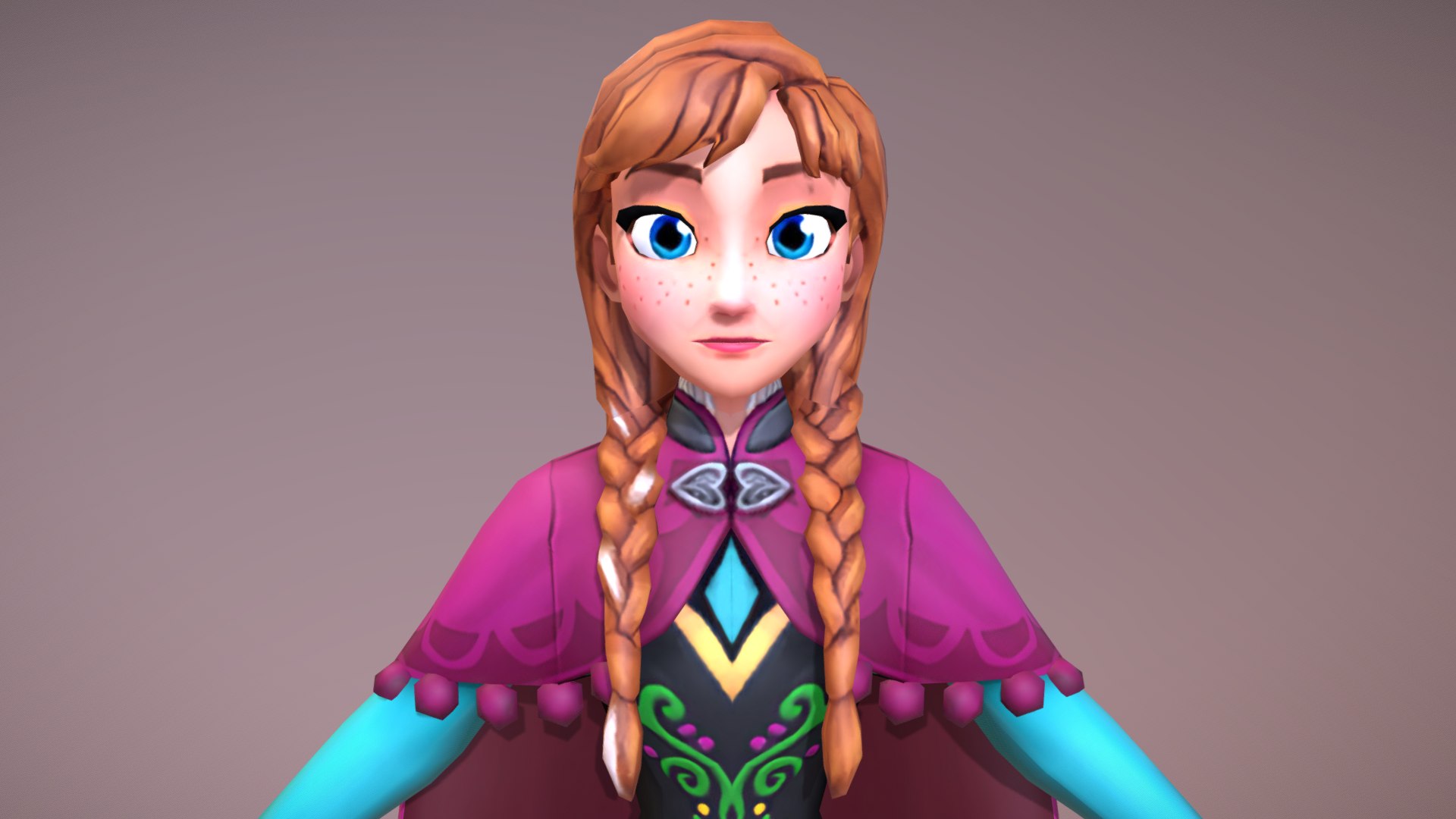 Anna - Disney Magic Kingdoms 3D - TurboSquid 2240173